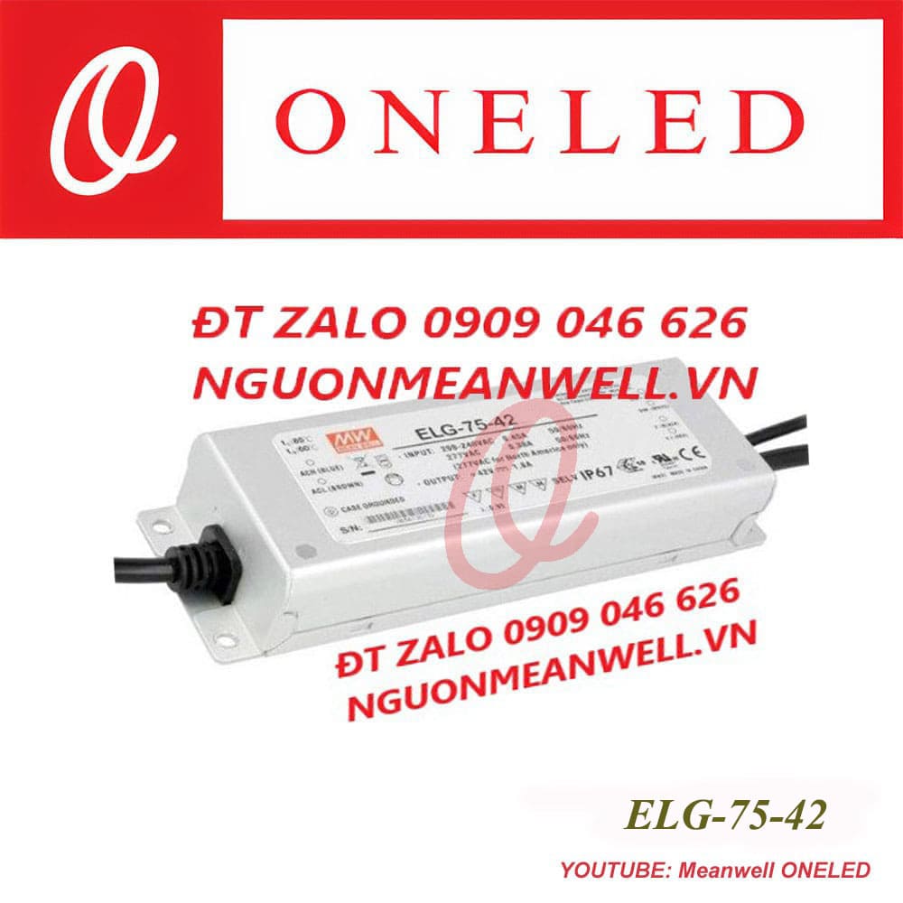 Bộ Nguồn Dạng Tĩnh ELG-75-42 - Meanwell 0909153888 OMRON