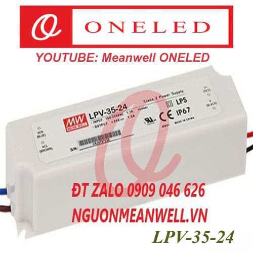 Bộ Nguồn Dạng Tĩnh LPV-35-24 - Meanwell 0909153888 OMRON