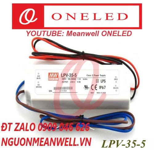 Bộ Nguồn Dạng Tĩnh LPV-35-5 - Meanwell 0909153888 OMRON