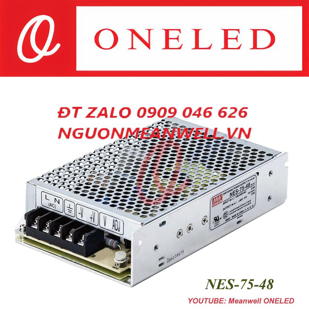 Bộ Nguồn Dạng Tĩnh NES-75-48 - Meanwell 0909153888 OMRON