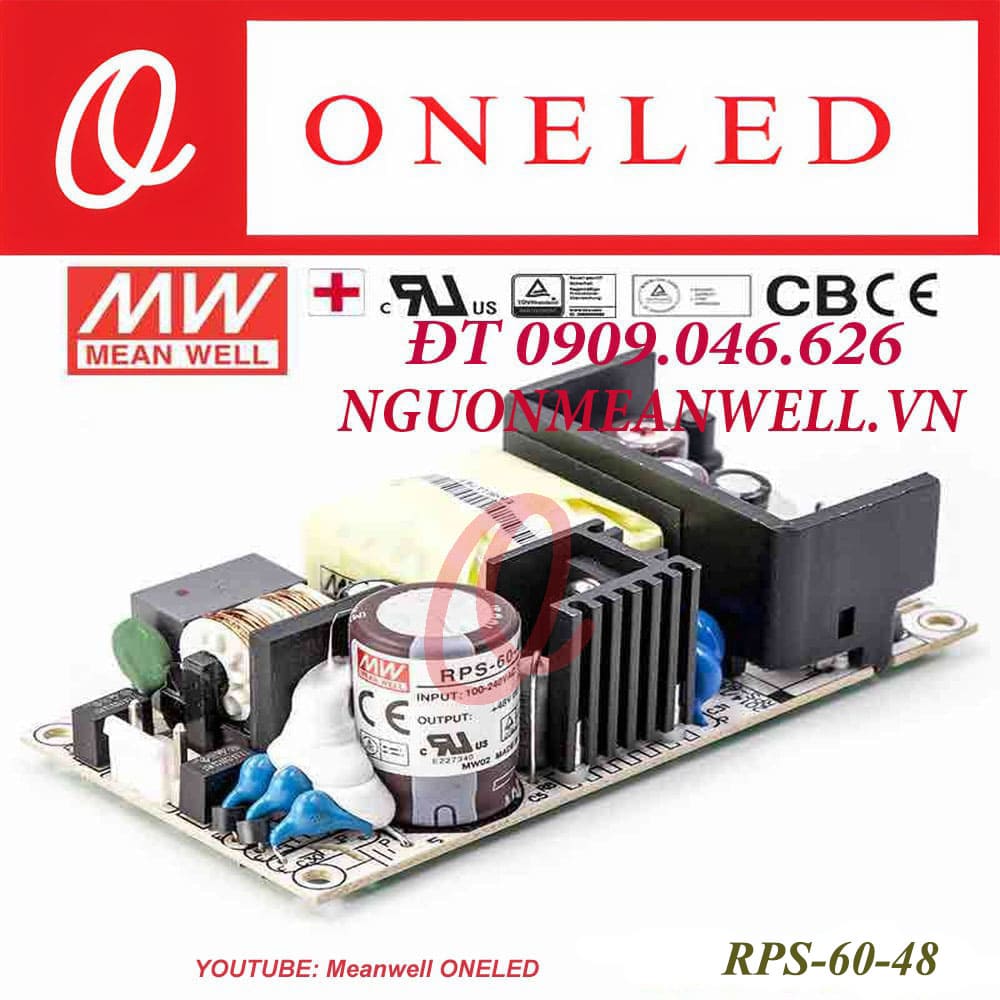 Bộ Nguồn Dạng Tĩnh RPS-60-48 - Meanwell 0909153888 OMRON