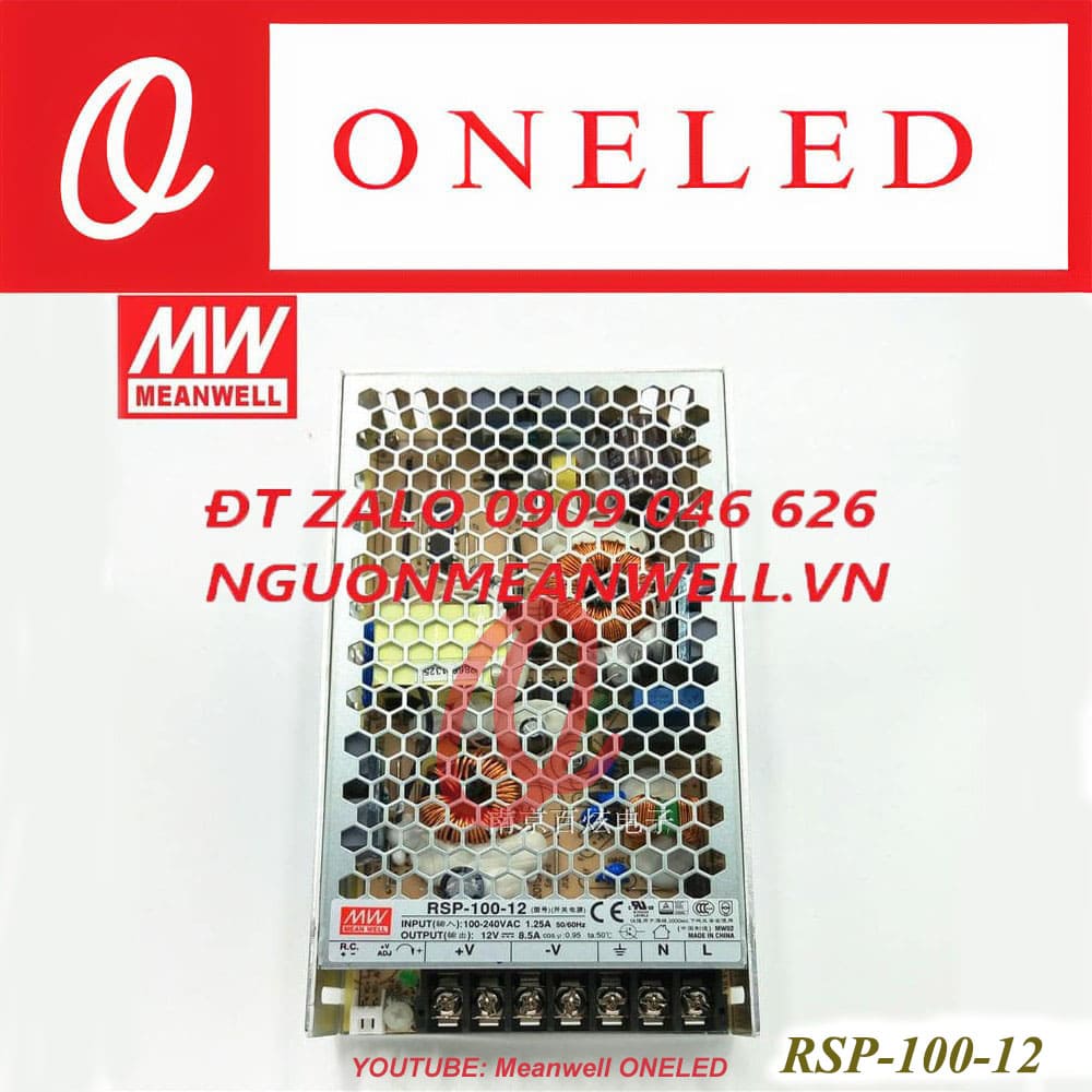 Bộ Nguồn Dạng Tĩnh RSP-100-12 - Meanwell 0909153888 OMRON